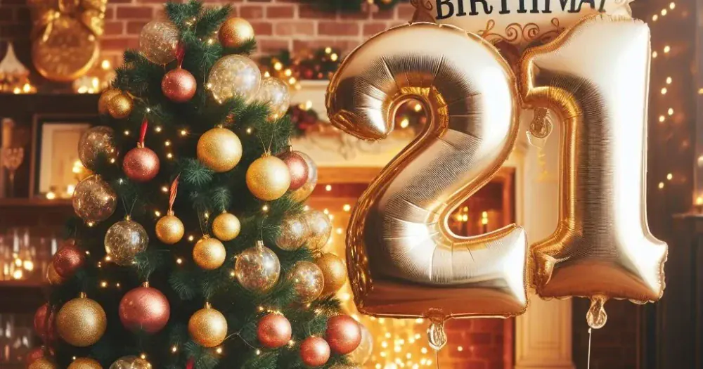 Celebrating your 21st birthday at Christmas | ThatChristmasMagic.com