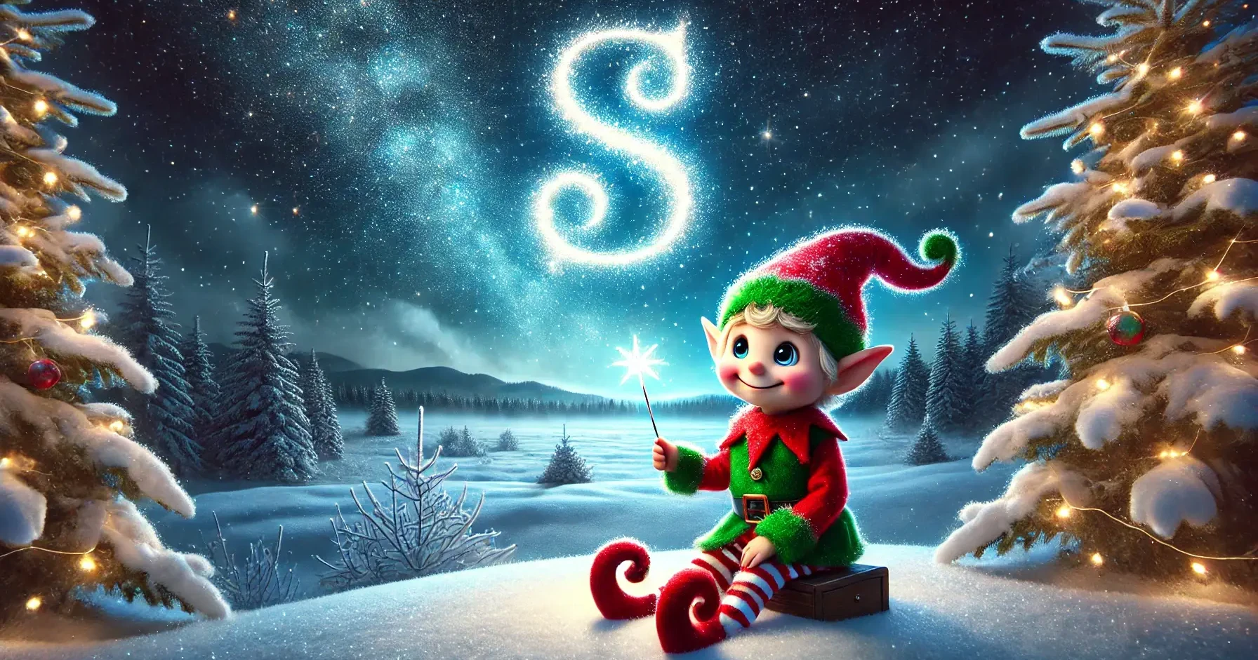 AI Image of elf with names beginning 'S' | ThatChristmasMagic.com