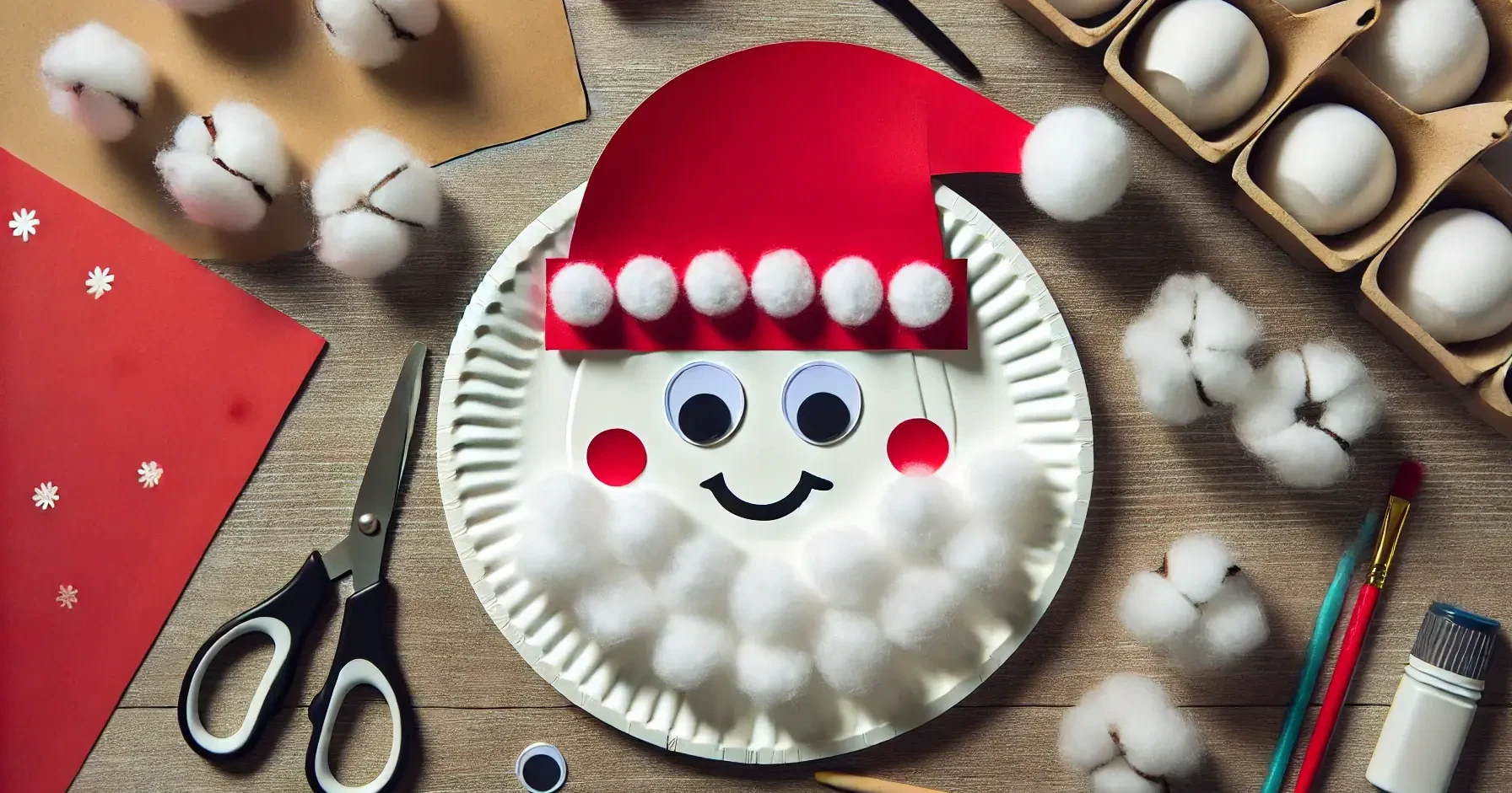 How To Make A Santa Face with a Paper Plate | ThatChristmasMagic.com